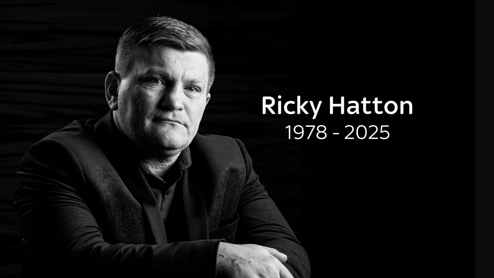 'I am deeply saddened to hear about the passing of Ricky Hatton ...